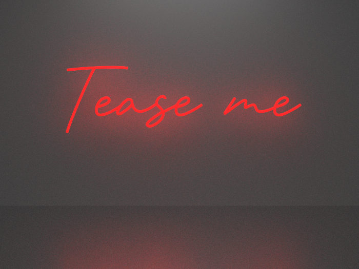 Second Life Marketplace Tease Me Neon Sign Full Permission
